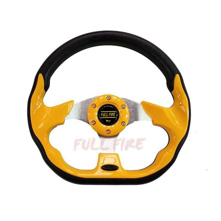 Universal 320mm 12.5inch PU steering wheel leather steering wheel ...