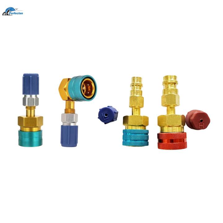 R1234yf Quick Coupler Hose Adapter for R1234yf System Evacuation Brass ...