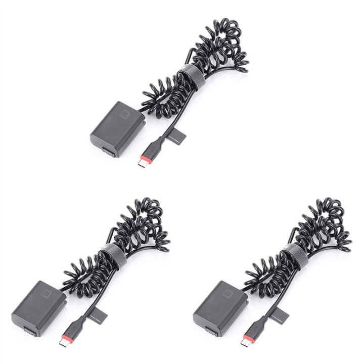 3X NP-FW50 Dummy Battery DC Power AC Adapter AC-PW20 for So- Alpha ...