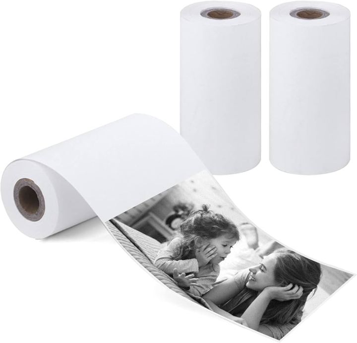 57 mm Sticker Paper roll for Mini Printers Lable sticker | Daraz.lk