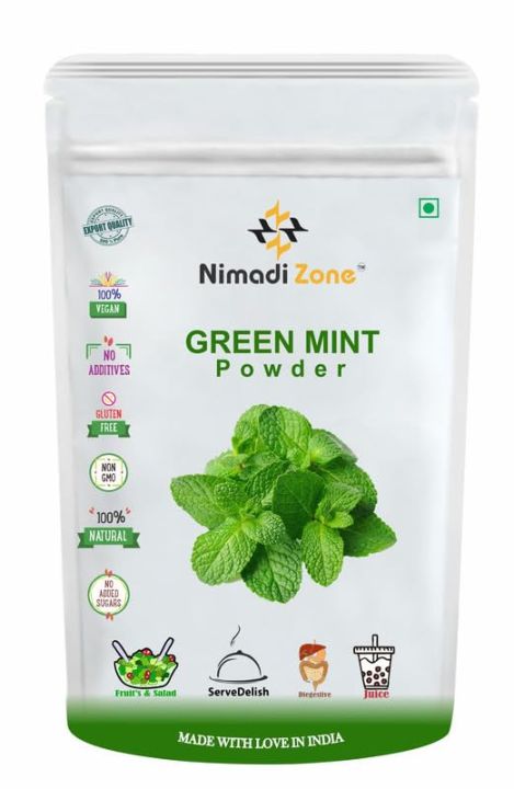 Nimadi Zone Green Mint Leaf Powder/Pudina Leaf Powder -100 GM by Nimadi ...