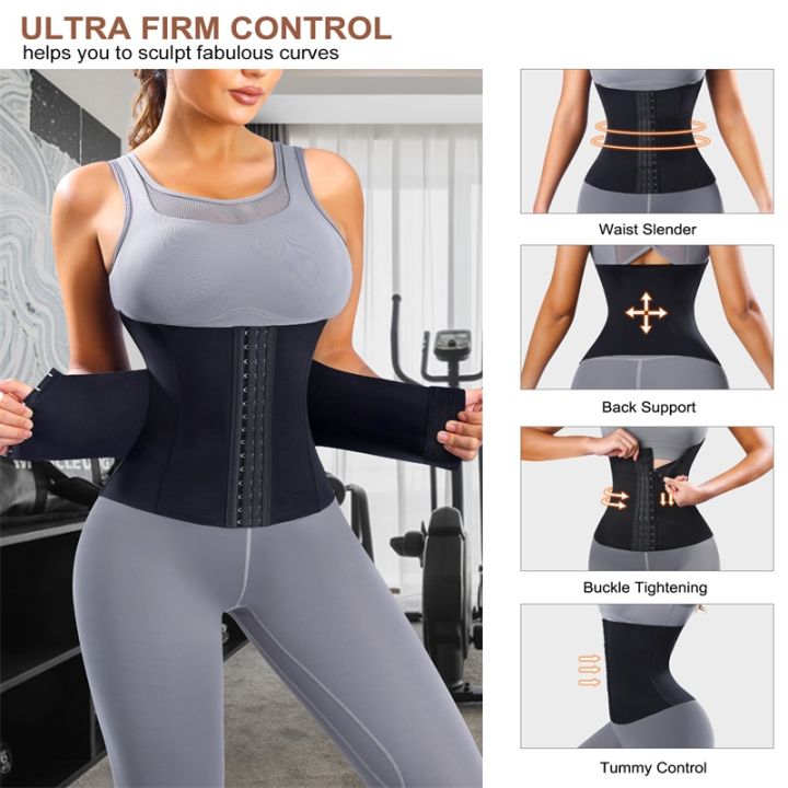 MiiOW Waist Trainer Corset Women's Binders Shapers Tummy Wrap Body ...