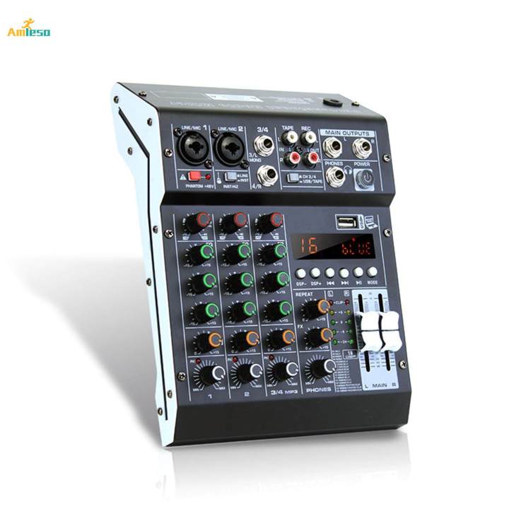 Audio Mixer Sound Board Console for Stereo DJ Conference Home System ...