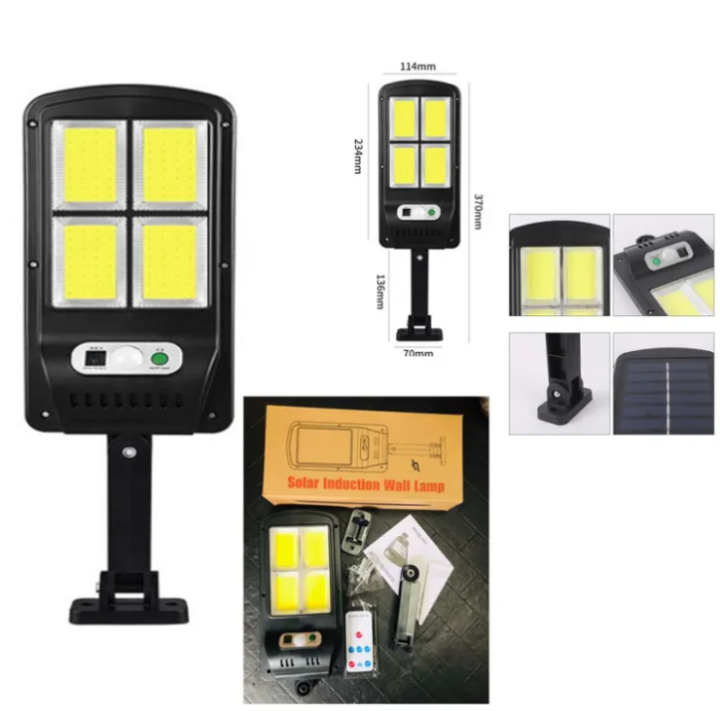 4 COB Solar Lamp Outdoor Waterproof Solar Wall Light Human Body ...