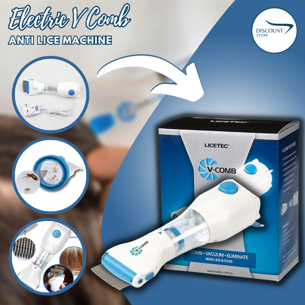 Full Set of Licetec V-Comb Anti Lice and Nits Device Dandruff Treatment ...