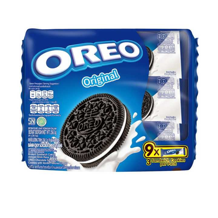 Oreo Orignal Chocolate Sandwich Cookies with Vanilla Flavored Cream ...