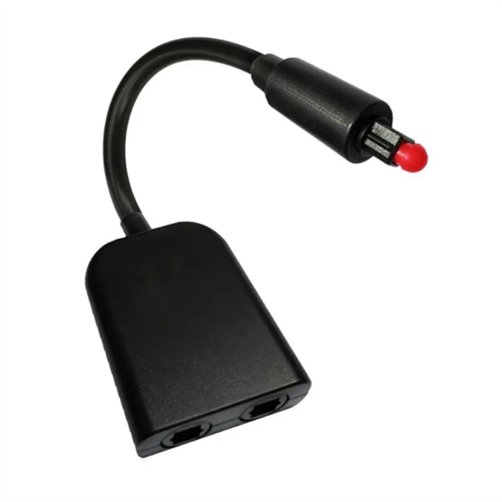 6-Core Fiber Optic Converter 2 in 1 Out Audio Fiber Optic Cable Audio ...