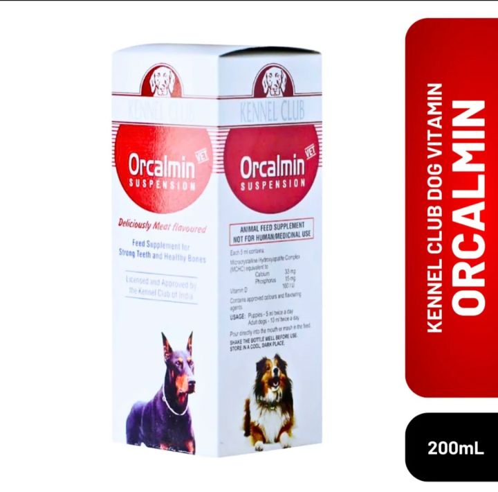 Orcalmin Suspension Syrup For Dogs 200ml - Calcium Syrup | Daraz.lk
