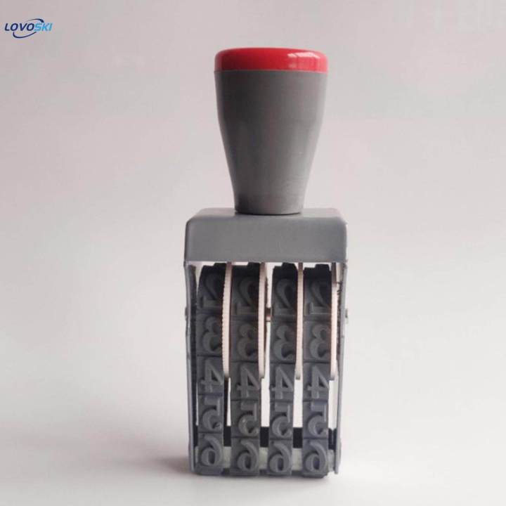 Numbering Stamp 4 Bands Number Stamp Wheels Rollers for Office Document ...