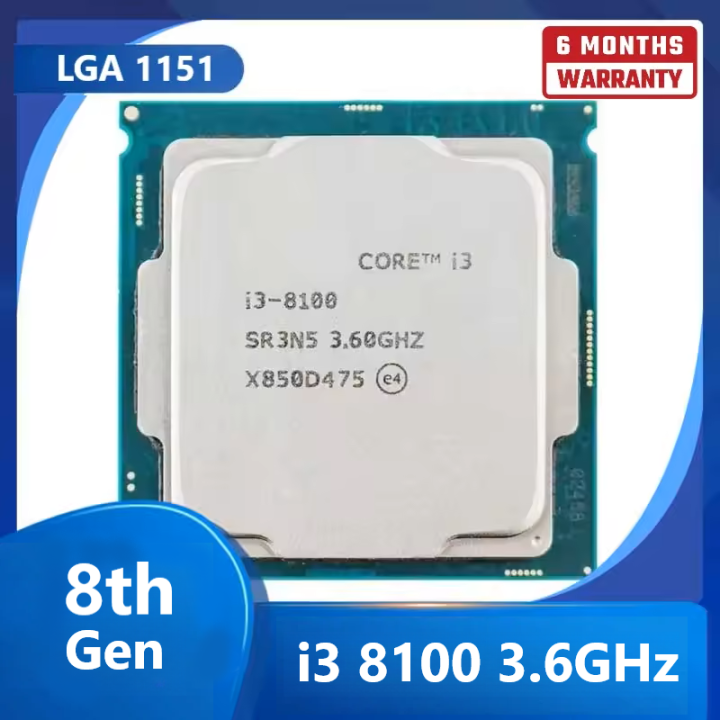 INTEL CORE i3-8100 3.60GHZ 8TH GEN USED PROCESSOR | Daraz.lk