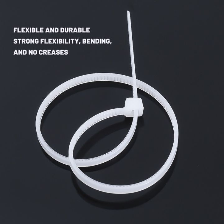 Nylon Cable Adjustable Self-Locking Cord Straps Fastening Loop Reusable ...