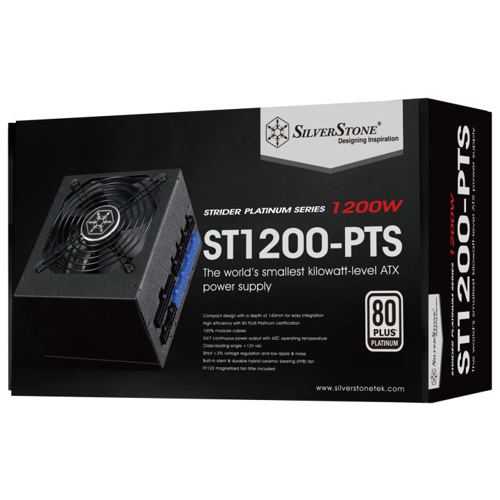 SilverStone SST- ST1200-PTS 80 PLUS Platinum Certified Fully Modular ...