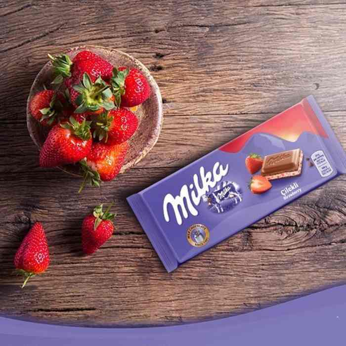Milka Strawberry chocolate Bar 100g Germany 🇩🇪 | Daraz.lk