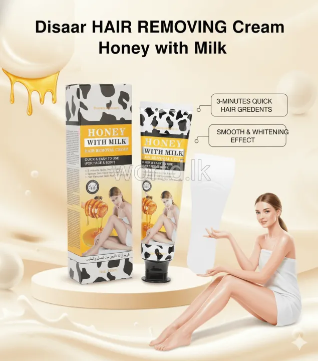 Disaar Beauty HAIR REMOVING Cream dbhr Honey with Milk Easy to use face ...
