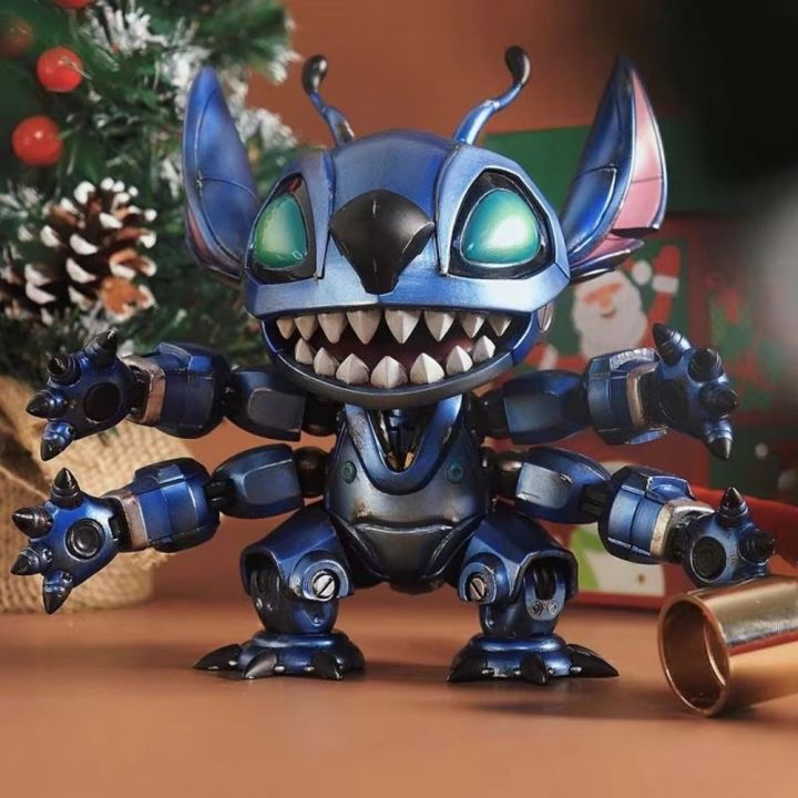 Cute PVC Stitch Mechanical Model Handicraft Statue Steampunk Robot ...