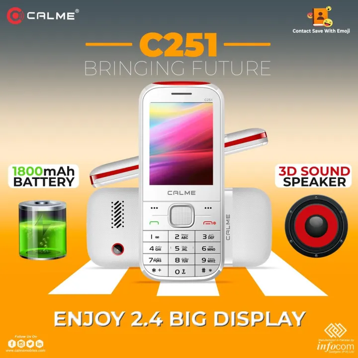 Calme C251 - Dual Sim - 2.4 Inch Display - Smart Camera - Bluetooth ...