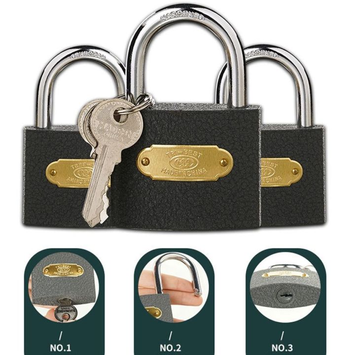 Portable Metal Iron Lock Grey Hardened Lock Beam Drawer Cabinet Padlock ...
