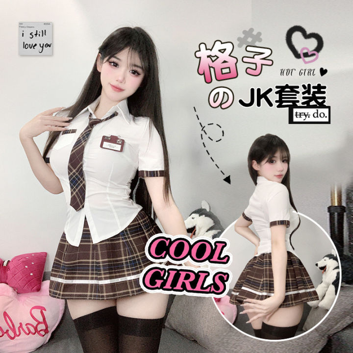 Uniform temptation jk student wear cos underwear short skirt dead library water suit for women ...