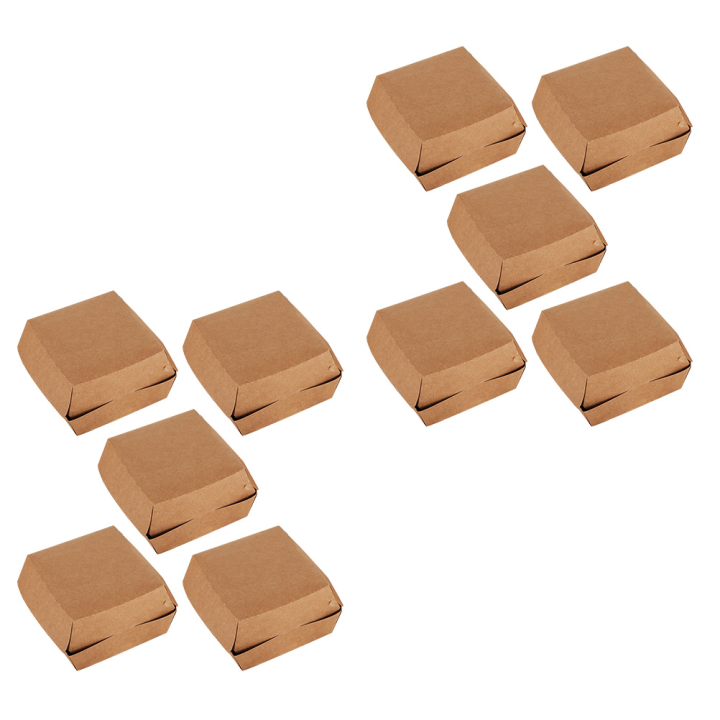 Burger Bun Food Containers with Lids Box Takeout Packaging Case Salad ...