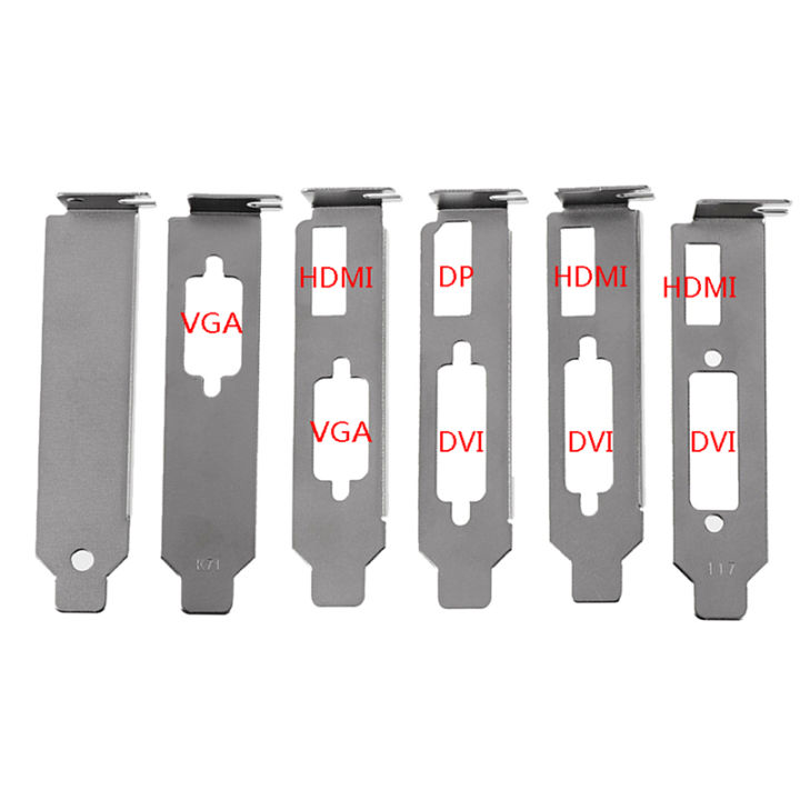 NEW Low Profile Bracket Adapter HDMI DVI DP VGA Baffle Port Full Height ...