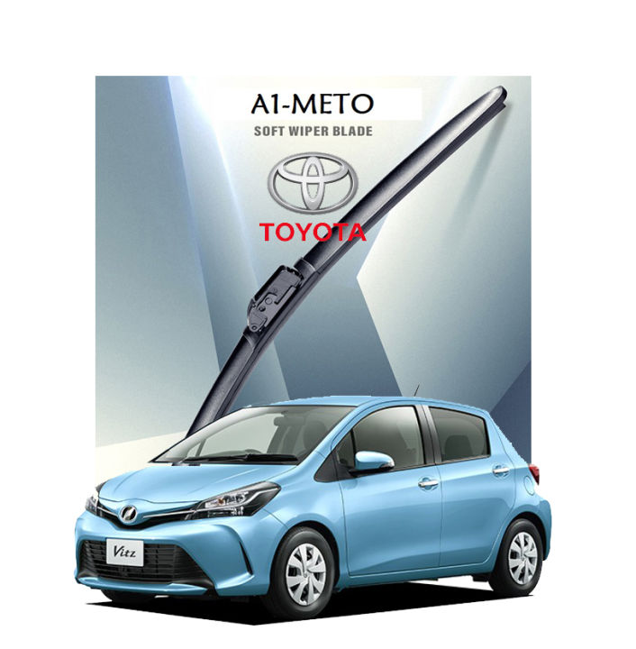 TOYOTA VITZ FRONT WIPER BLADE, SILICONE A1-METO SOFT | Daraz.lk