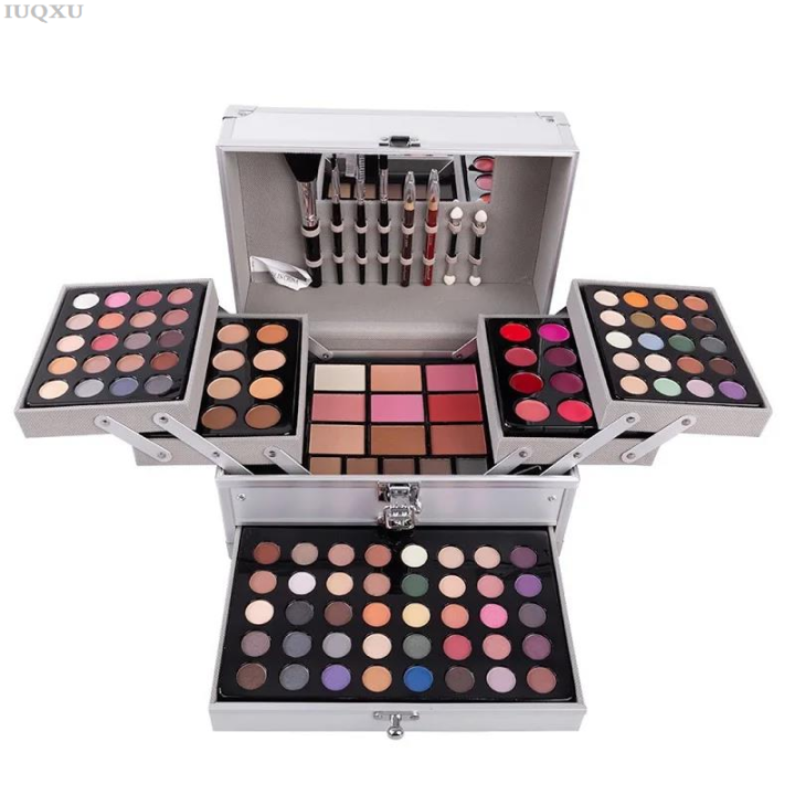 IUQXU Professional Makeup Box Full Kit Set Cosmetic Kits Eyeshadow ...