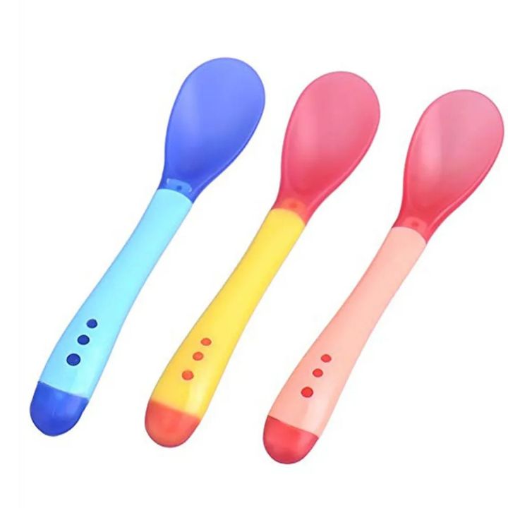 3 Colours Of Temperature Sensing Spoon, Suitable For Children's ...