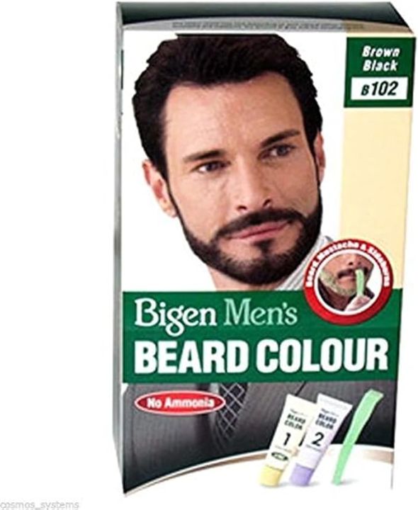Bigen Men's Beard Color B102 Brown Black 1pkt | Daraz.lk