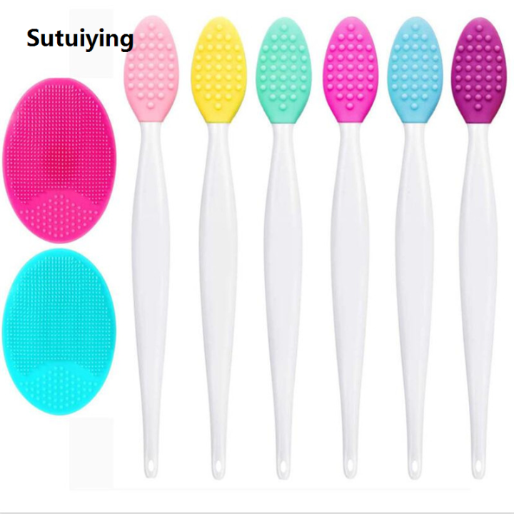 Sutuiying New Beauty Skin Care Wash Face Silicone Brush Exfoliating ...