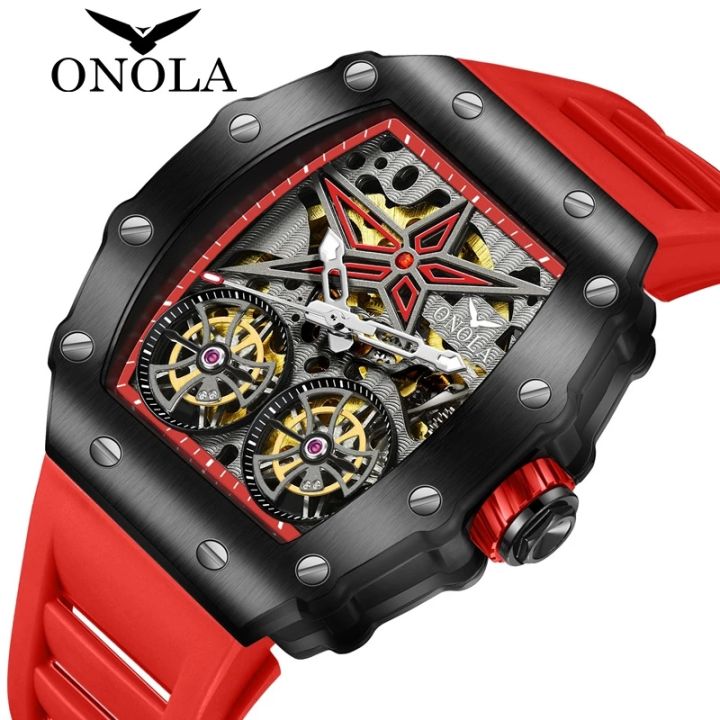 ONOLA brand fashionable business luxury waterproof automatic mechanical ...