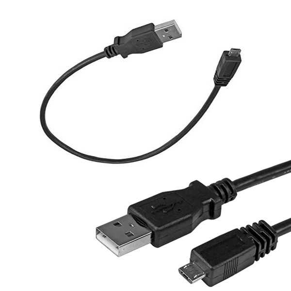 USB to Micro USB Cable - USB 2.0 A to Micro B - Black - Micro USB Cable ...