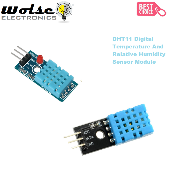 DHT11 Digital Temperature And Relative Humidity Sensor Module | Daraz.lk