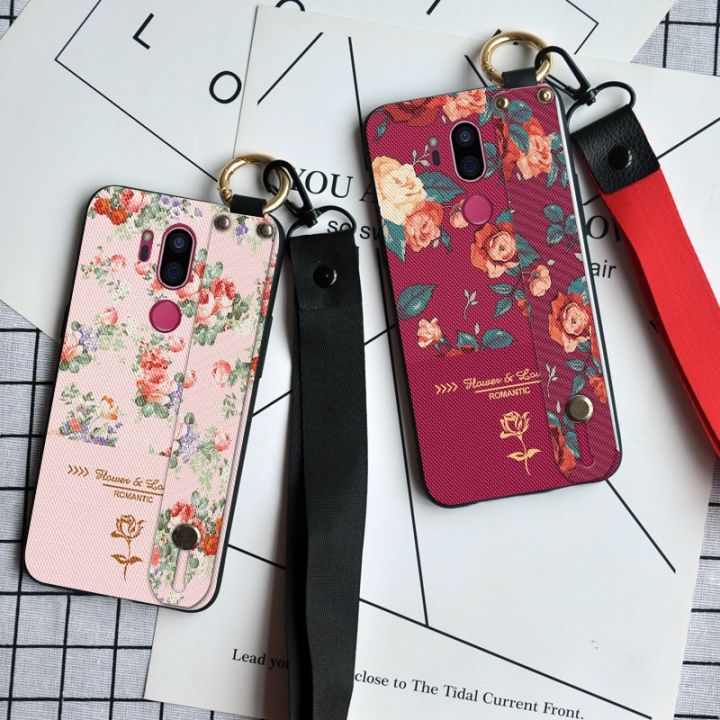 3D Floral Matte Silicone Cases For LG Optimus G5 G6 G7 ThinQ Luxury ...