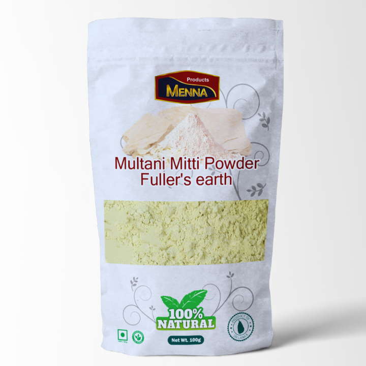 Menna Products Pure Organic Multani Mitti (Fuller's Earth) Powder ...