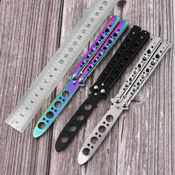Portable Folding Butterfly Tool CSGO Balisong Trainer Stainless Steel ...