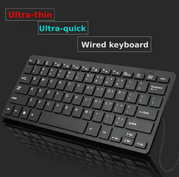 Portable Mini Keyboard K-1000: 78-Key Wired USB Chocolate Keyboard for ...