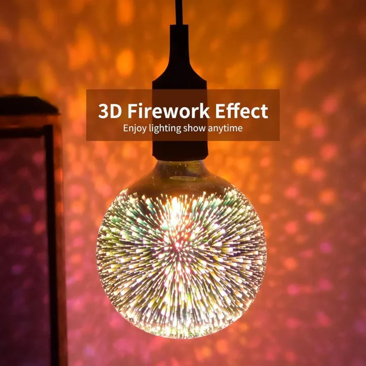 Fireworks Decorative Light Bulb, E26 Base, 4W, AC100-240V, Glass Bulbs ...