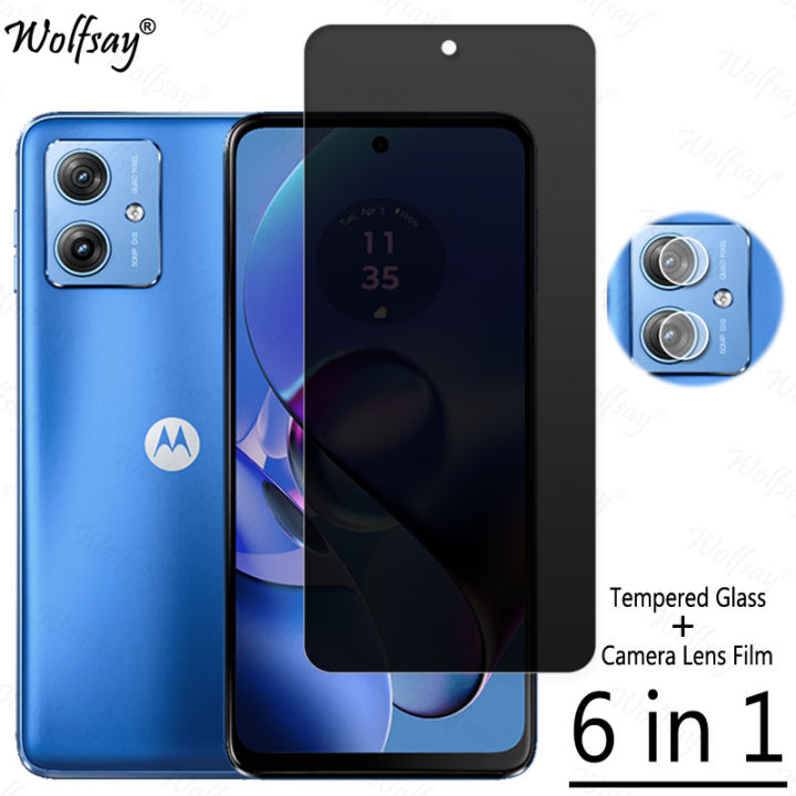 Privacy Screen Protector For Motorola Moto G64 5G Anti-Spy Tempered ...