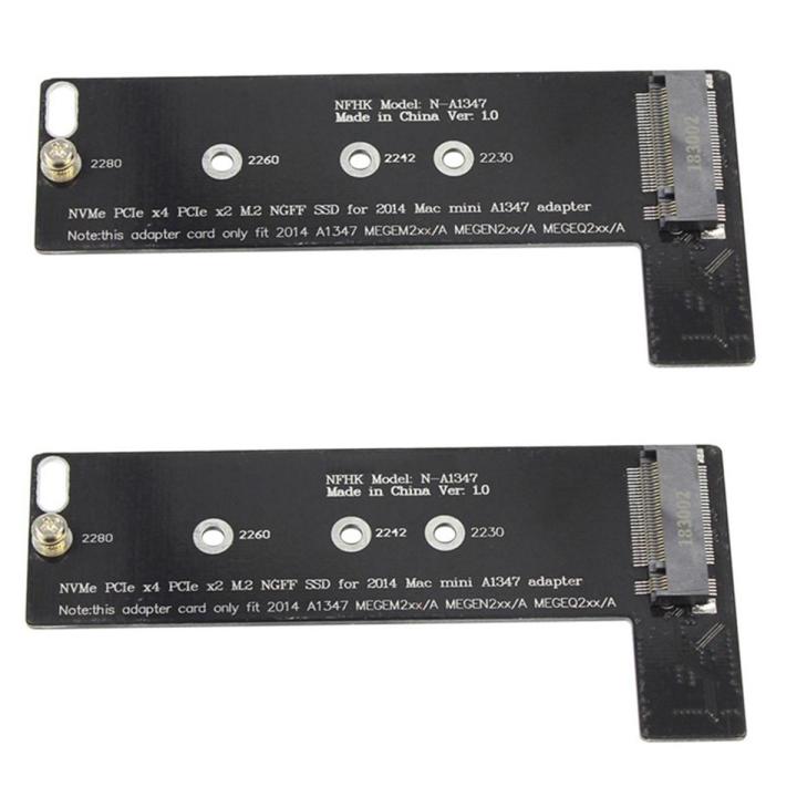 【Simple 3C】2X NVMe M2 SSD Converter Card for Apply Mac Mini 2014 A1347 MEGEN2 Adapter | Daraz.lk
