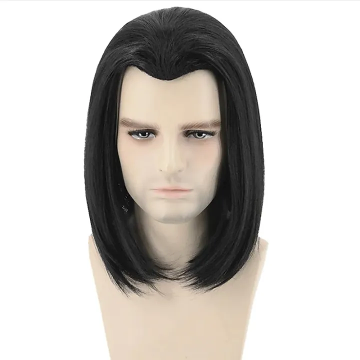 HAIRJOY Vampire Wig Black Short Cosplay Wigs for Men Synthetic Wigs ...