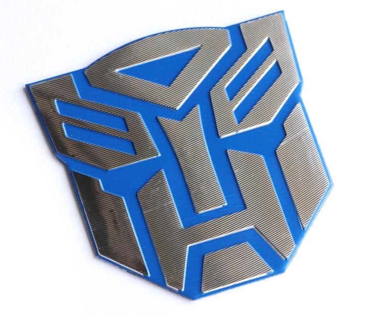 Transformers car Emblem - Blue Color | Daraz.lk