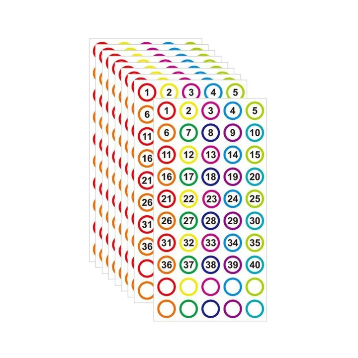 Number Label 1 Inch Serial Number Size File Marking Numbering Tags ...