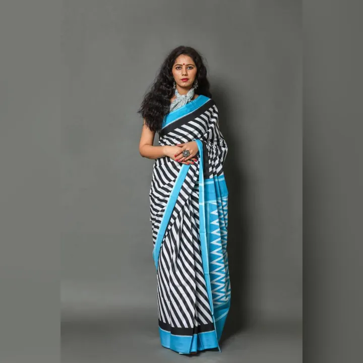 Elakkiya Fashions's Mull Mull Pure Cotton Saree | Daraz.lk