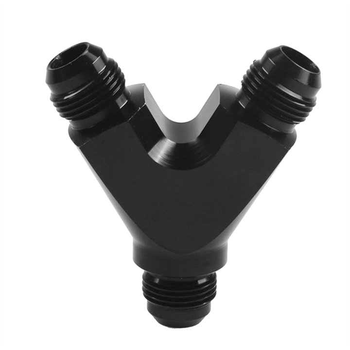 AN10 Y Adapter Block Male Thread Fuel Hose Fitting Adapters Tee Oil ...