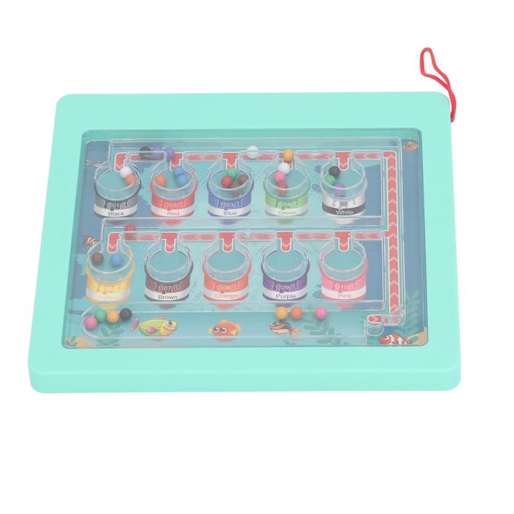 Magnet Maze Board Magnetic Color Maze Color Sorting Portable Durable ...