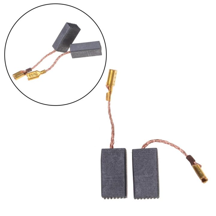 10PCS Graphite Copper Motor Carbon Brushes Set Tight Copper Wire for ...