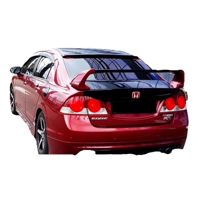 For Honda Civic FD2 Back Spoiler 2006-2013 ABS Plastic Unpainted Color ...