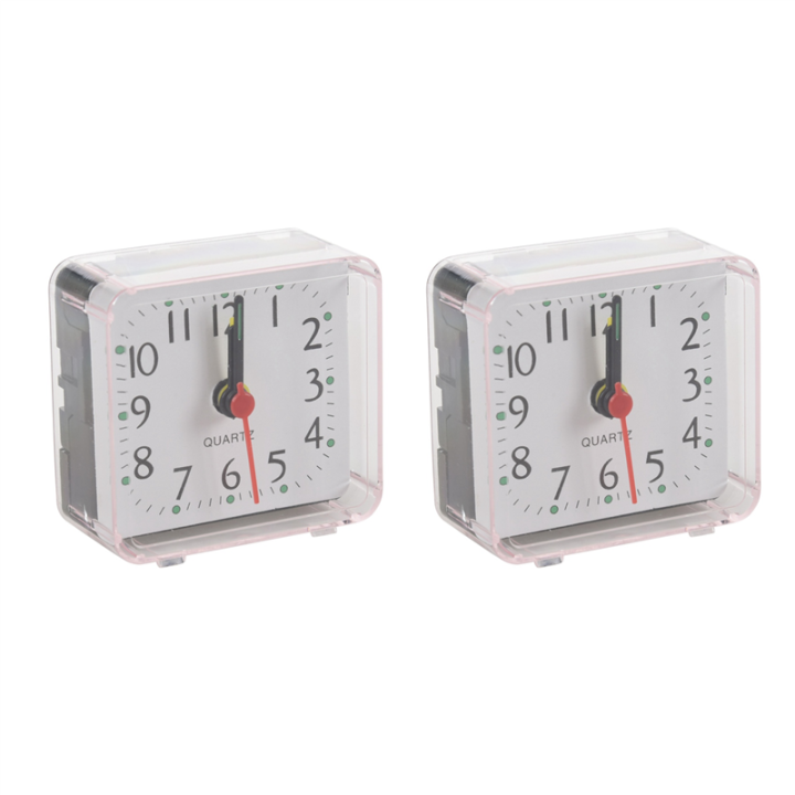 EITGZWAS 2Pcs Portable Cute Mini Cartoon Multi-Function Table Clocks ...