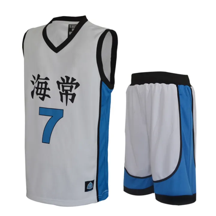 3D Anime Kuroko No Basuke KAIJO Kise Ryota 7# Costume Basketball Jersey ...