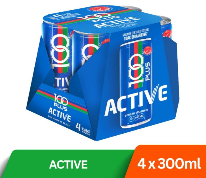 100 Plus Active Can 4 Pack 300 Ml Drink | Daraz.lk